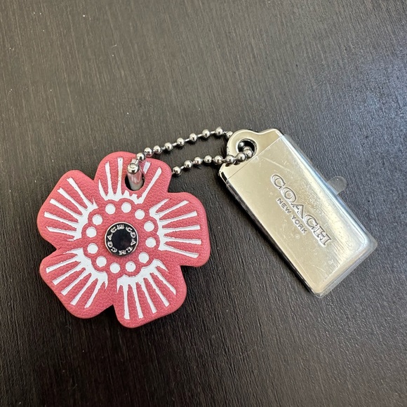 Coach | Accessories | Nwot Coach Pink Tea Rose Bag Charm | Poshmark